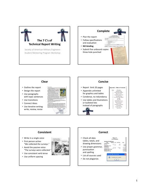 The 7 C's of Technical Report Writing Complete Clear Concise ...