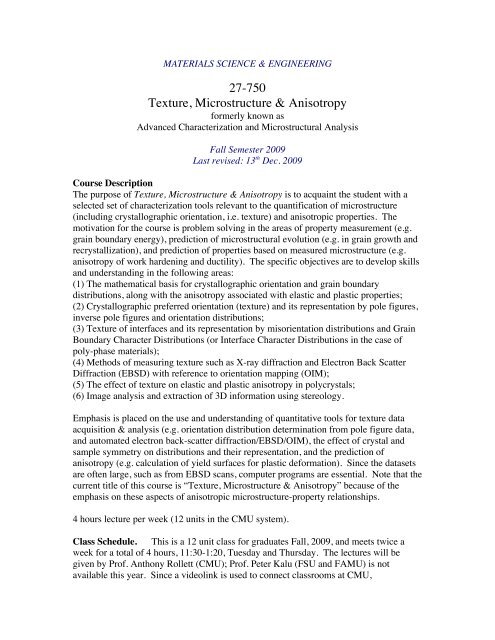 27 750 Texture Microstructure And Anisotropy Materials Science And