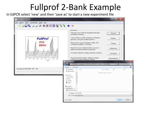 Fullprof 2-Bank Example