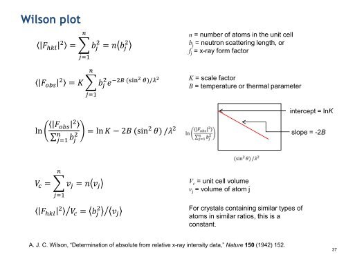 Single Crystal Diffraction - Spallation Neutron Source