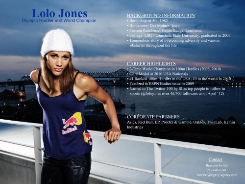 Lolo Jones Background