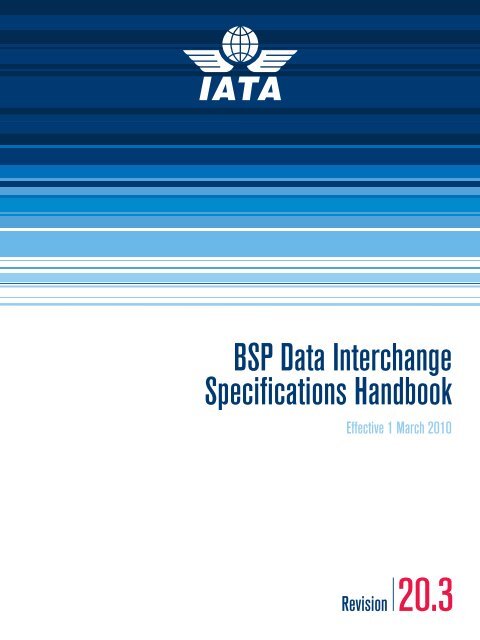 BSP Data Interchange Specifications Handbook