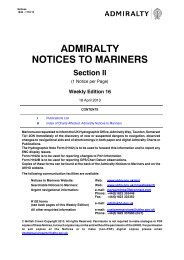 ADMIRALTY NOTICES TO MARINERS Weekly Edition 36 - United ...