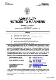 ADMIRALTY NOTICES TO MARINERS Weekly Edition 36 - United ...