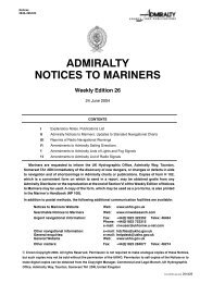 ADMIRALTY NOTICES TO MARINERS Weekly Edition 36 - United ...