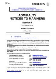 ADMIRALTY NOTICES TO MARINERS Weekly Edition 36 - United ...
