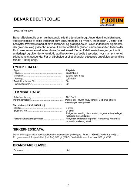 Teknisk datablad - Danish (dk) - Jotunproff