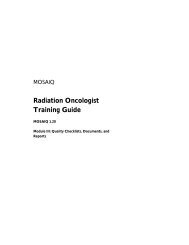 MOSAIQ User's Guide - UCSF Radiation Oncology