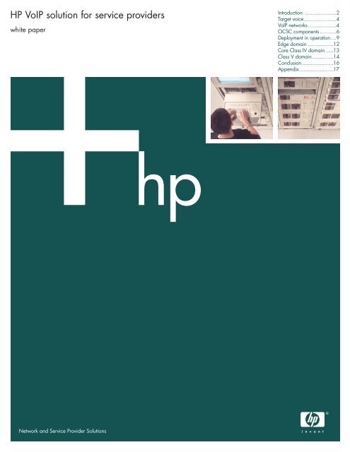 HP VoIP solution for service providers - Large Enterprise Business ...