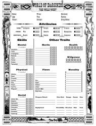 Tri-Stat dX Character Sheet - MrGone's Character Sheets