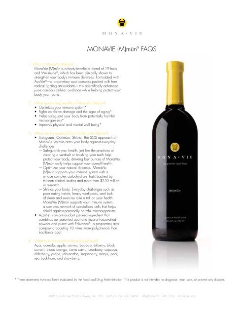 Monavie Is Good For You