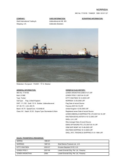 NORRISIA - Cargo Vessels International