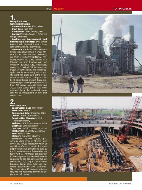 2003 arizona top projects - ENR Southwest | McGraw-Hill Construction