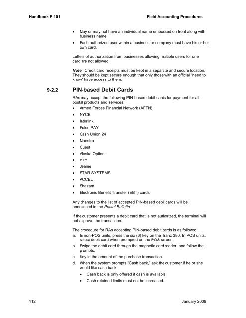 Handbook F-101