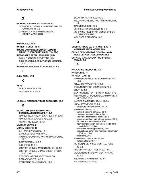 Handbook F-101