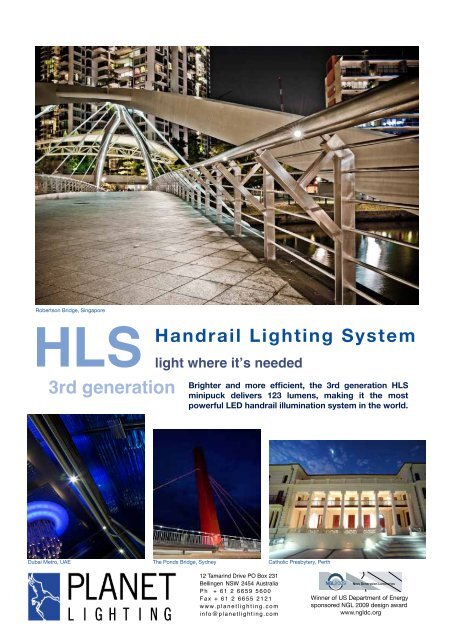 Led Handrail Lighting System Hls | Shelly Lighting