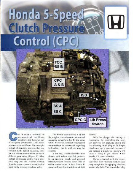 Honda 5 - Speed Clutch Pressure Control.pdf