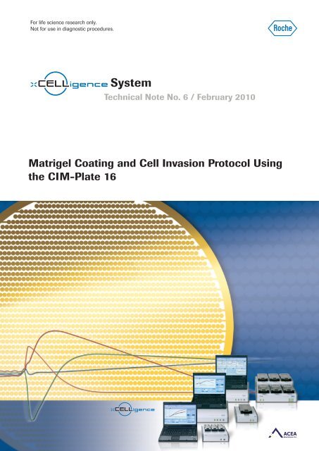 Matrigel Coating and Cell Invasion Protocol Using ... - INSERM U698