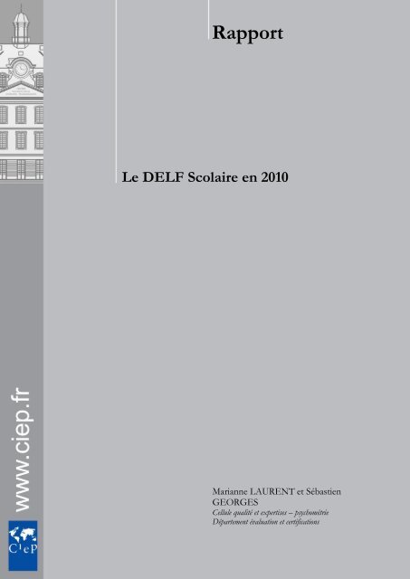 2. DELF Scolaire - Pour choisir un site - CIEP