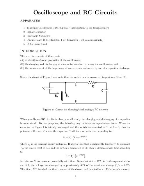 Rc Circuit Oscilloscope