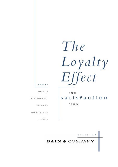The Satisfaction Trap - Loyalty Rules!
