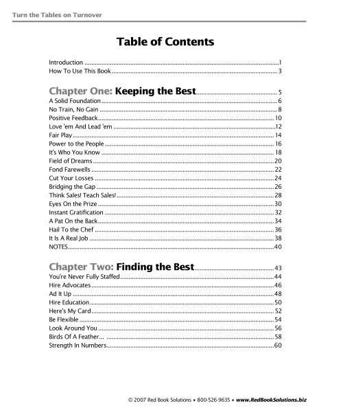 5405 Turn the Tables.indd - Red Book Solutions