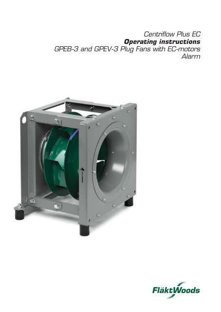 Centriflow Plus EC Operating instructions GPEB-3 and GPEV-3 Plug ...