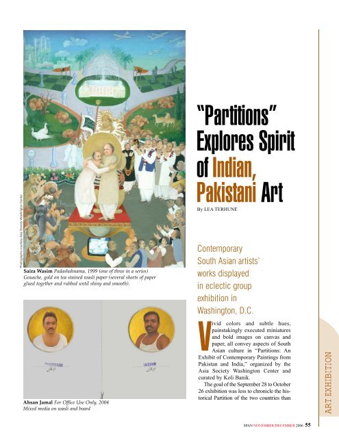 "Partitions" Explores Spirit of Indian, Pakistani Art