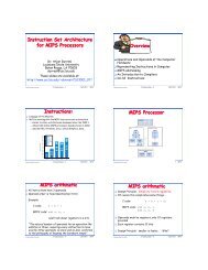 MIPS32 Instruction Set Quick Reference - MIPS Technologies, Inc.