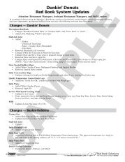 Baskin-Robbins Pink Book System Updates - Red Book Solutions