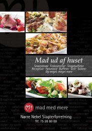 Mad ud af huset Hjemmelavede specialiteter og ... - Stoholm Slagter