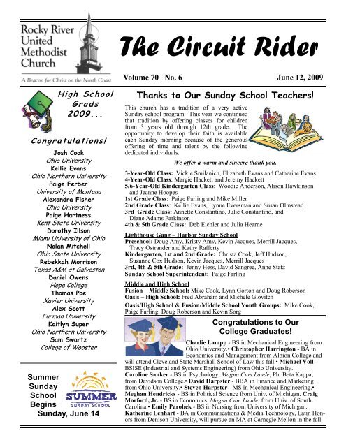 The Circuit Rider - Rocky River United Methodist Church