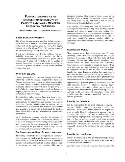 Teacher Ignoring Bad Behavior