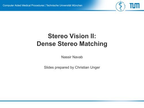 Dense Stereo Matching