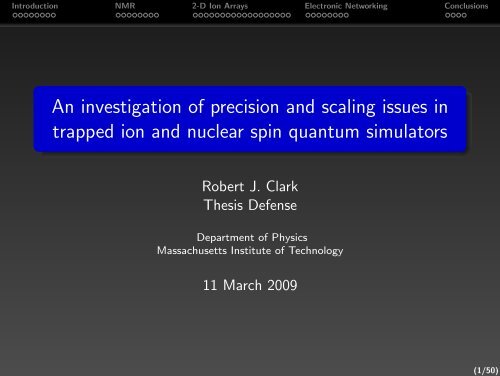 Thesis defense slides