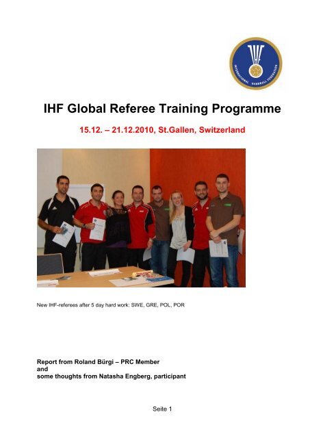 IHF Global Referee Training Programme