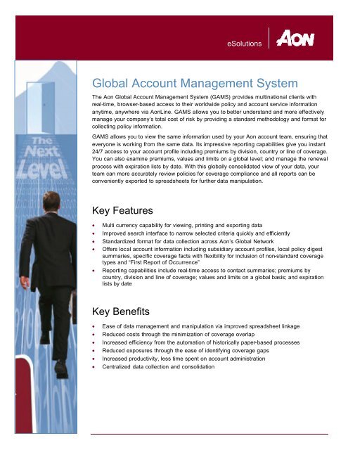 Global Account Management System - Aon