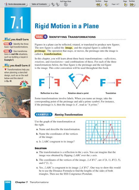 Rigid Motion In A Plane – Nexus - Nexuslearning.net