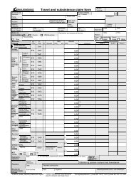 Travel and subsistence form PDF document