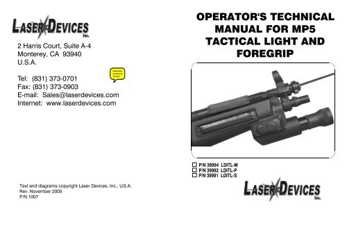 MP5 Tactical Light - OpticsPlanet.com