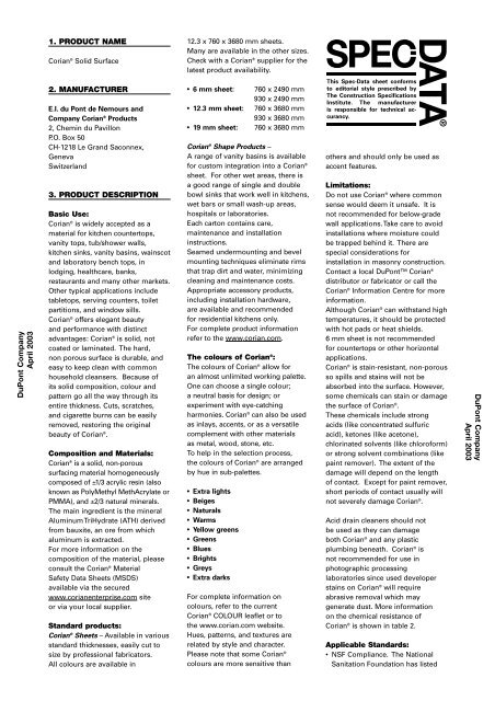 Spec data sheet - CMS