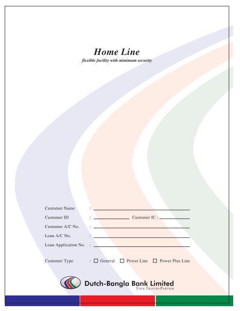 Home Line Form - Dutch-Bangla Bank Limited
