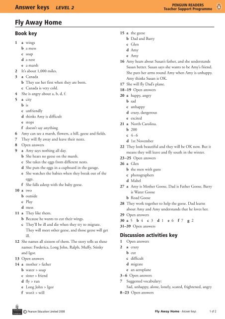 Fly Away Home - English Center