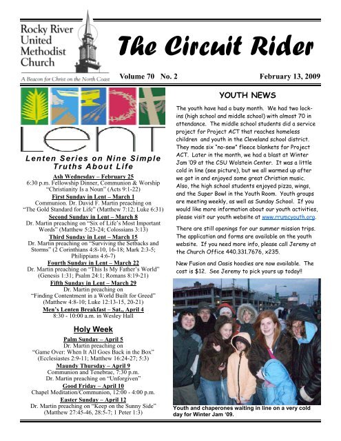 The Circuit Rider - Rocky River United Methodist Church