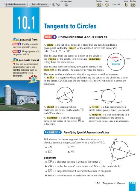 Tangent Of A Circle In Real Life