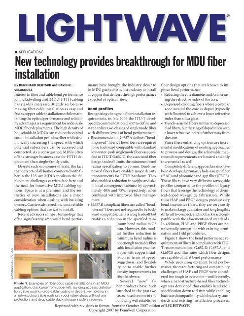 New technology provides breakthrough for MDU fiber installation