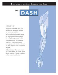 Disabilities of the Arm, Shoulder and Hand (Quick DASH)