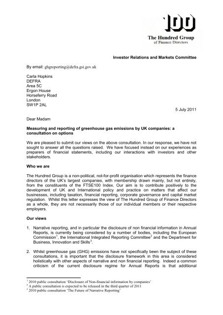 Investor Relations Report