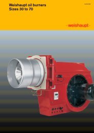 Installation and operating instructions Weishaupt gas burner WG20 ...