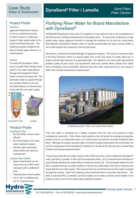 DynaSand® Filter / Lamella - CMS